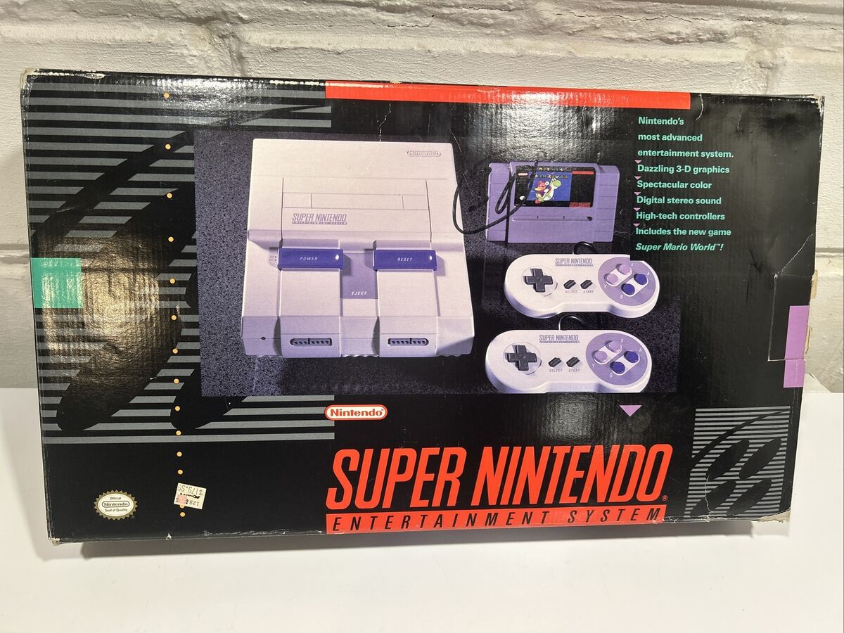 Super Nintendo System [Super Mario World Set] - Super Nintendo ...